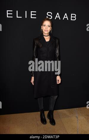 Elena Perminova attending the Elie Saab Haute-Couture Spring-Summer ...
