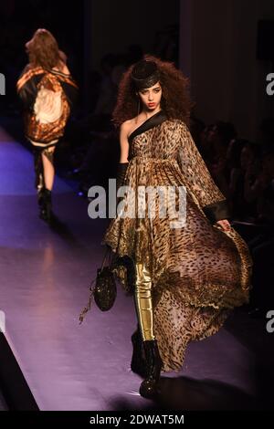A model walks during the Jean-Paul Gaultier Haute Couture fashion show ...