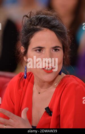 Mazarine Pingeot attending the taping of Vivement Dimanche in Paris ...