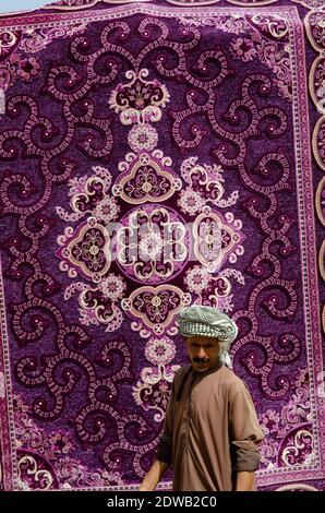 Tiwi, Oman. 28th May, 2014. An Omani Bedouin woman wearing a ...