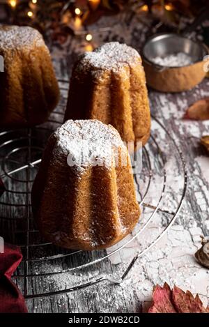 Mini pandoro italian christmas dessert Stock Photo - Alamy