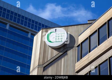 Close up of Toronto District School Board (TDSB) logo on the ...