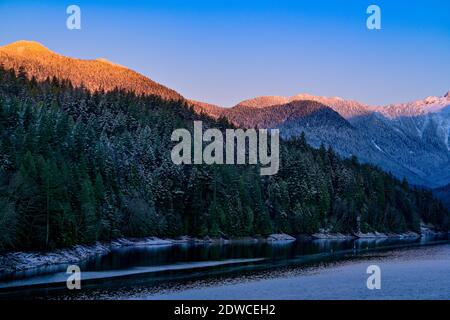 Cleveland Dam, the Lions, Capilano River Regional Park, North Vancouver ...