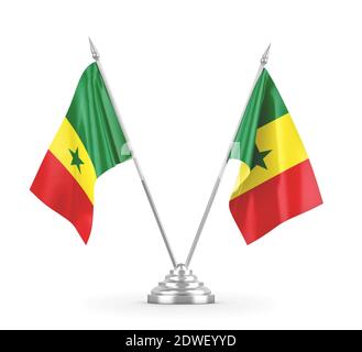 3d rendering of a Senegal national flag on a circle icon isolated on ...