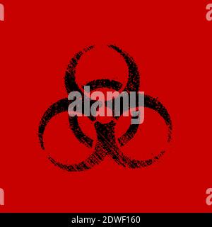 Grunge biohazard mark vector illustration Stock Vector Image & Art - Alamy