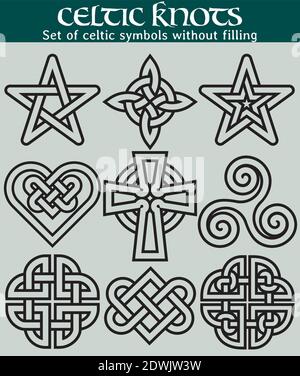 Collection of Celtic Knot Designs in Vector Format Stock Vector Image ...
