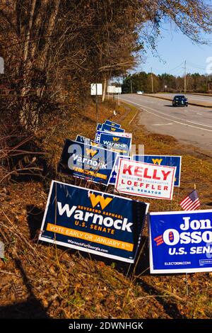 Election in Georgia and signs Stock Photo - Alamy