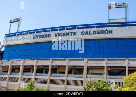 The Estadio Vicente Calderon, the stadium of Atlético Madrid in Madrid ...