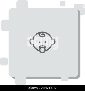 Pacifier vector icon. Modern, simple flat vector illustration for web ...