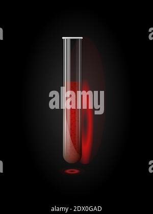 laboratory flask glass liquid shadow vector illustration eps 10 Stock ...