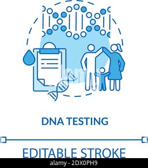 DNA test, Genetic testing, diagnostic. Lettering calligraphy ...