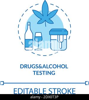 Drugs and alcohol testing concept icon Stock Vector Image & Art - Alamy
