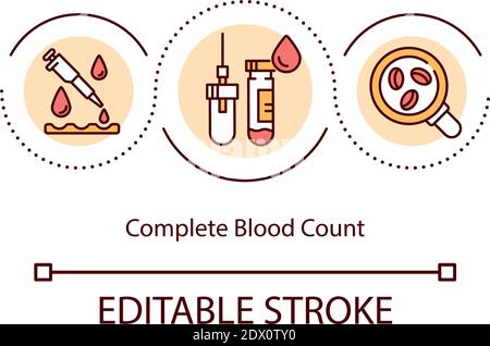 Complete blood count abstract concept vector illustration Stock Vector ...