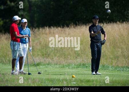 French actor Dany Boon and French actor Roschdy Zem during the Pro-Am ...