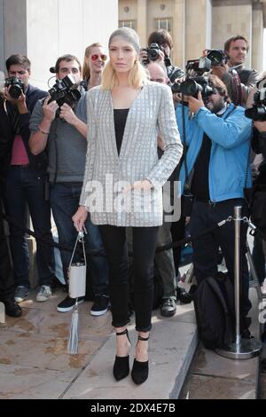 Elena Perminova attending Giorgio Armani's Fall-Winter 2014/2015 Haute ...