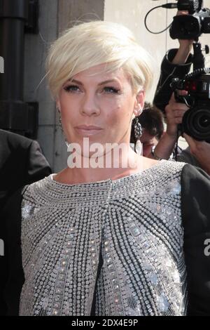 Pink attending Giorgio Armani's Fall-Winter 2014/2015 Haute Couture ...