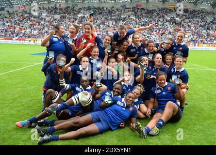 France's Team during the IRB Women's Rugby World Cup match Ireland v ...