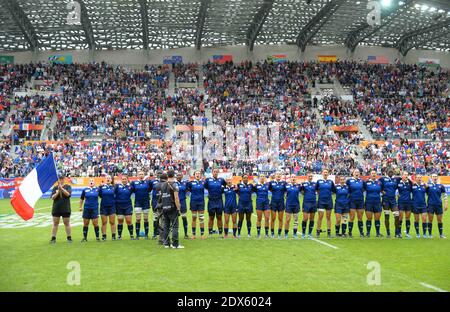 France's Team during the IRB Women's Rugby World Cup match Ireland v ...