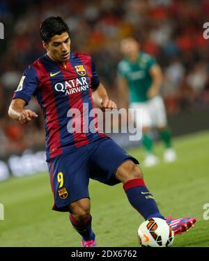 Luis Suarez of FC Barcelona during the match between FC Barcelona v RC ...