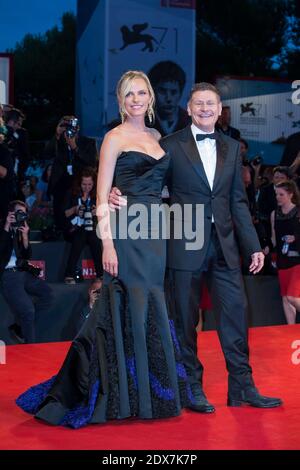 Rachel Roberts, Andrew Niccol arriving for the premiere of the film ...