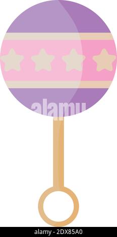 baby jingle bell toy icon Stock Vector Image & Art - Alamy