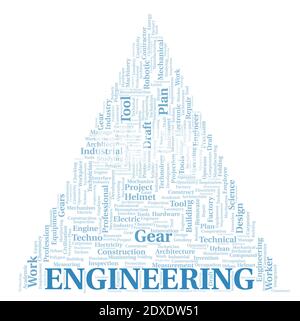 Structural Engineering typography word cloud create with text only ...