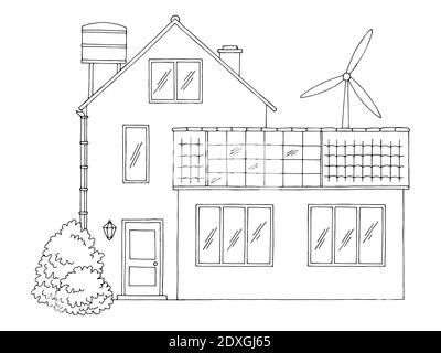 eco house design , vector illustration Stock Vector Image & Art - Alamy