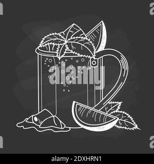Moscow Mule Hand Drawn Drink Vector Illustration Stock Vector Image & Art - Alamy