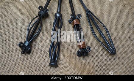 reconstructed viking norse seeress volva distaff seidr wands Stock ...