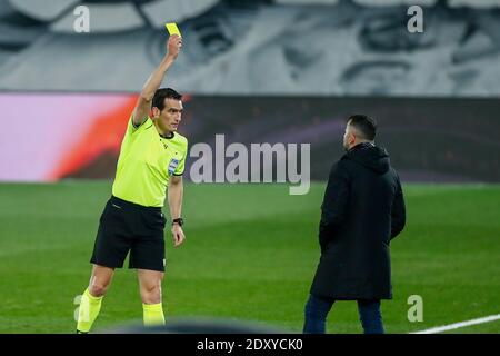 Referee Saíd Martínez yellow card Ghana forward Iñaki Williams (19 ...