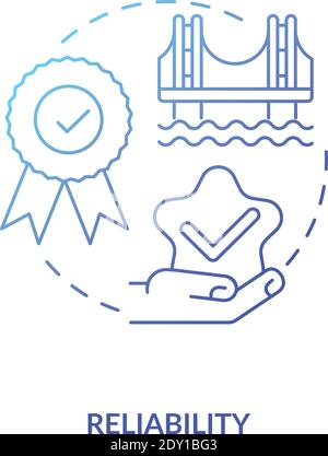 Secure structure blue gradient concept icon Stock Vector Image & Art - Alamy