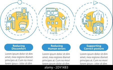 Ergonomic design vector infographic template Stock Vector Image & Art ...
