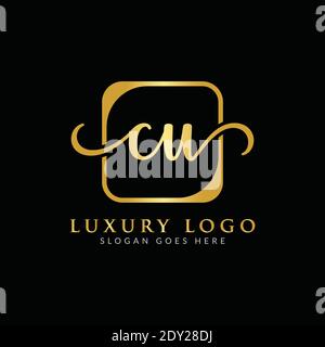 Initial CU Letter Logo With Creative Modern Business Typography Vector ...
