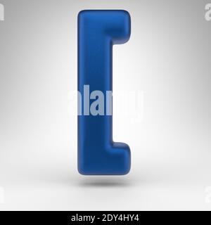 Left square bracket symbol on white background. Matte copper 3D ...