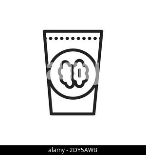 Organic oatmeal line icon. Outline pictogram for web page Stock Vector ...