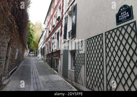 View of rue Pierre Guerin where Carla Bruni-Sarkozy owns a home in ...
