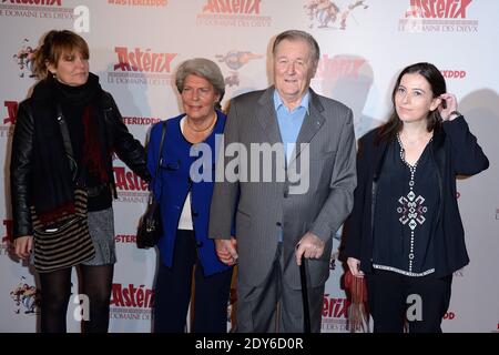 Sylvie Uderzo, Ada Milani and Albert Uderzo and Anne Goscinny attending ...