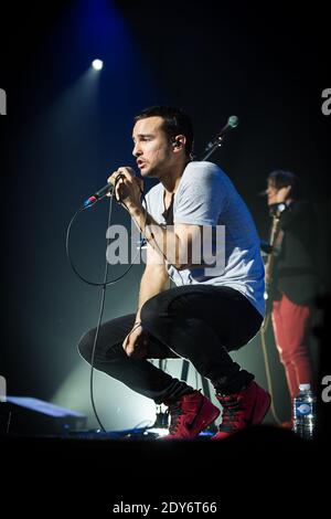 Gabriel Garzon-Montano performs on stage at the Arena, Geneva ...