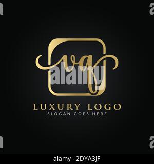 Creative white letter VQ v q logo with leading lines and road concept design. Letters with ...