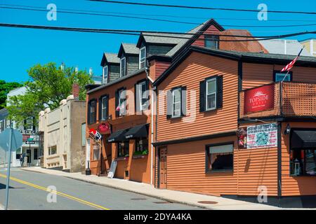 Historic commercial buildings on Hancock Street in historic downtown ...