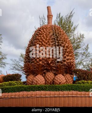 Durian Statue in Kampot, Cambodia Stock Photo - Alamy