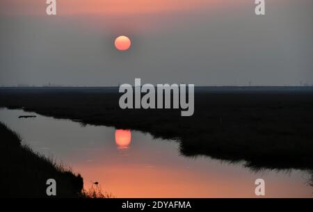 The magnificent sight of China's largest freshwater lake, Poyang Lake ...