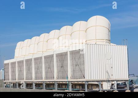 HVAC Air cooling tower outdoor large scale air conditioner chilling ...