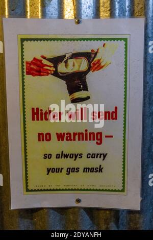 Hitler Will Send No Warning - So Always Carry Your Gas Mask. Printed By ...