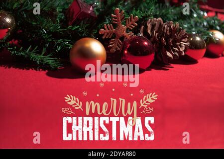 Christmas and New Year Typographical on shiny Xmas background with ...