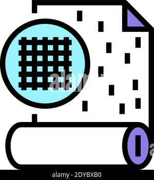 fiberglass wallpaper line icon vector illustration Stock Vector Image ...