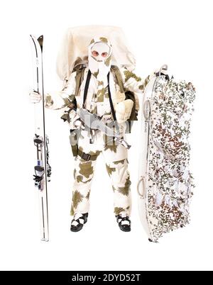 Undated file picture shows a member of the French Army's 13eme RDP ...