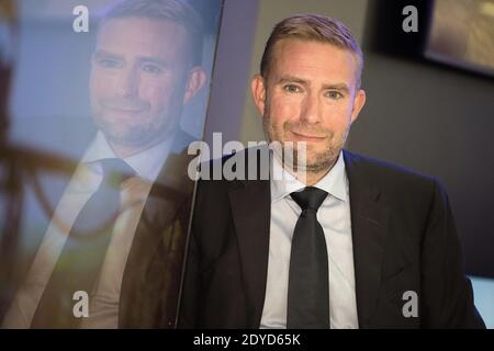 CEO Haier Europe, Yannick Fierling delivers a press conference at the ...