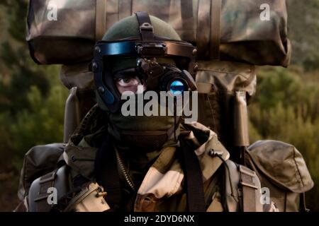Undated file picture shows members of the French Army's 13eme RDP (13th ...