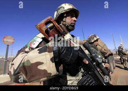 IN AMENAS, Algeria - Soldiers guard a gas facility in In Amenas ...